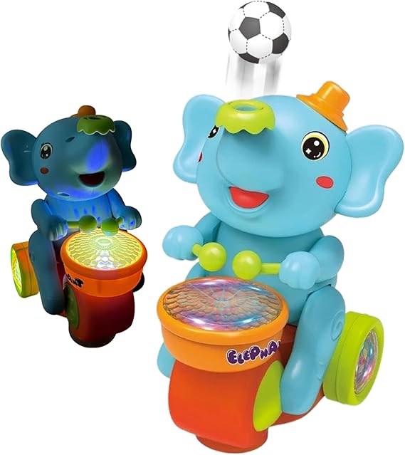 Elefante musical con tambor y bola flotante – Peru